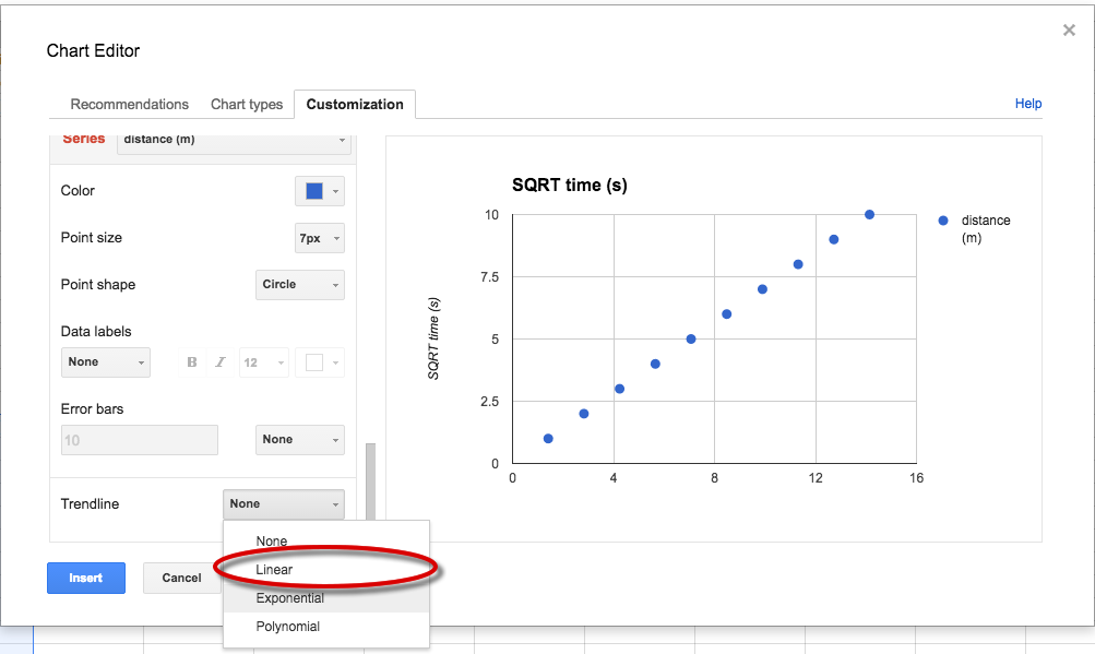 Written Instructions For Finding A trendline In Google Sheets 